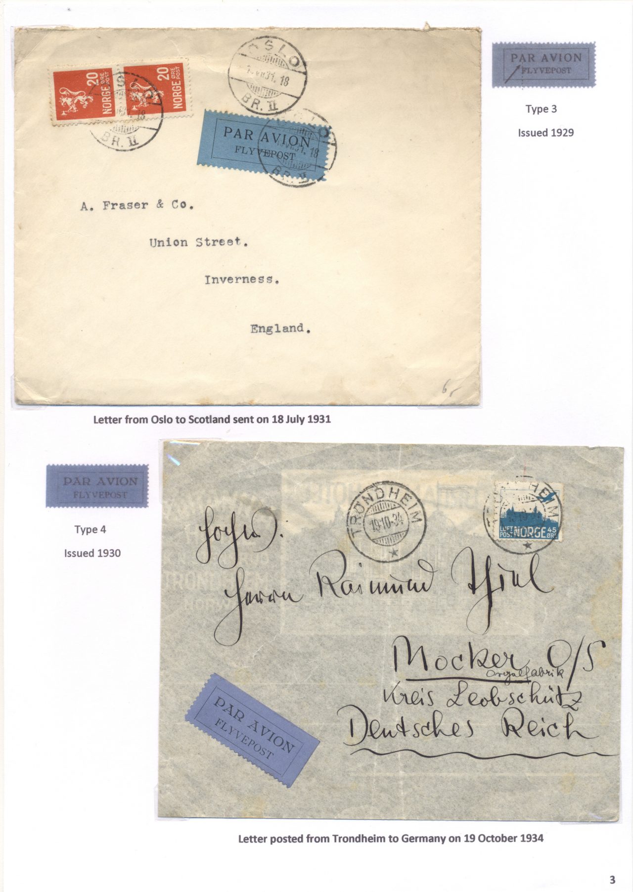 Norwegian Air Mail and Priority Labels 1926-2019 - ABPS