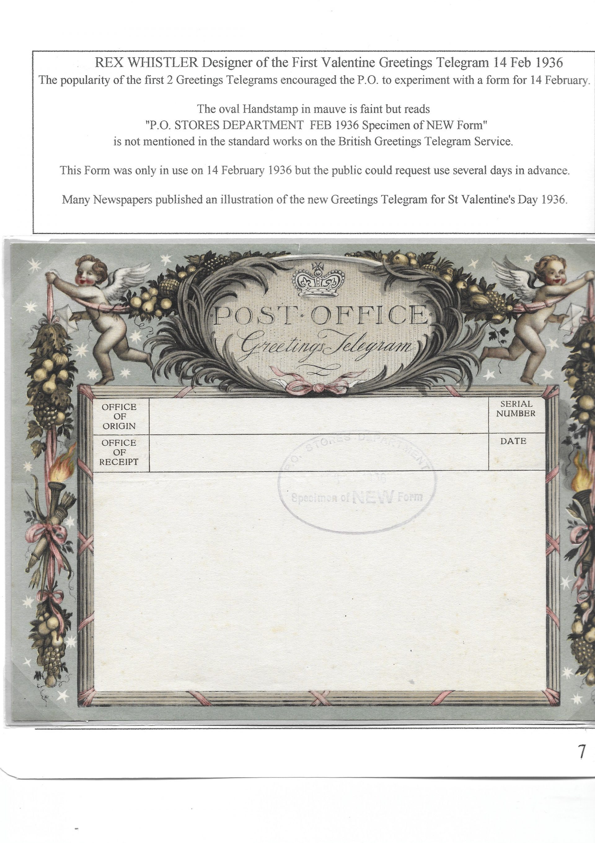 British Greetings Telegrams 1935-1938 - ABPS