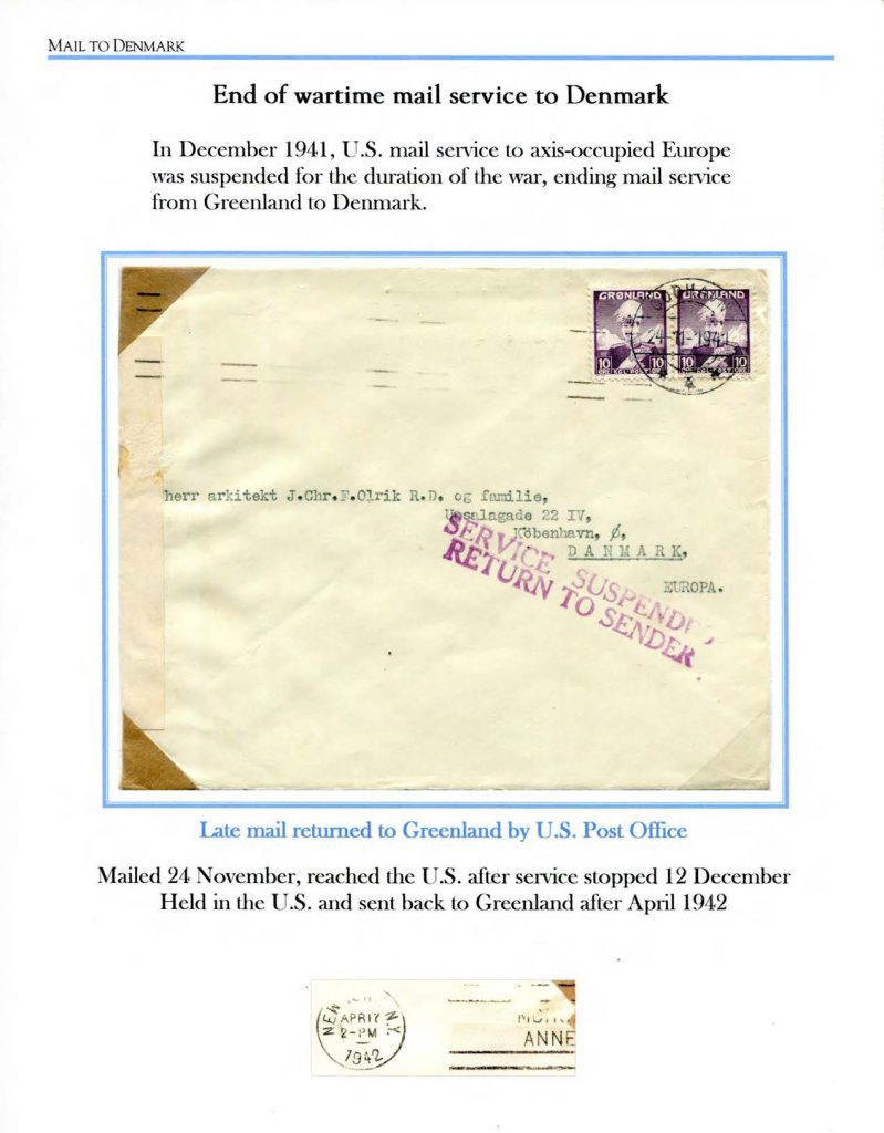 Greenland Mail during World War II - ABPS