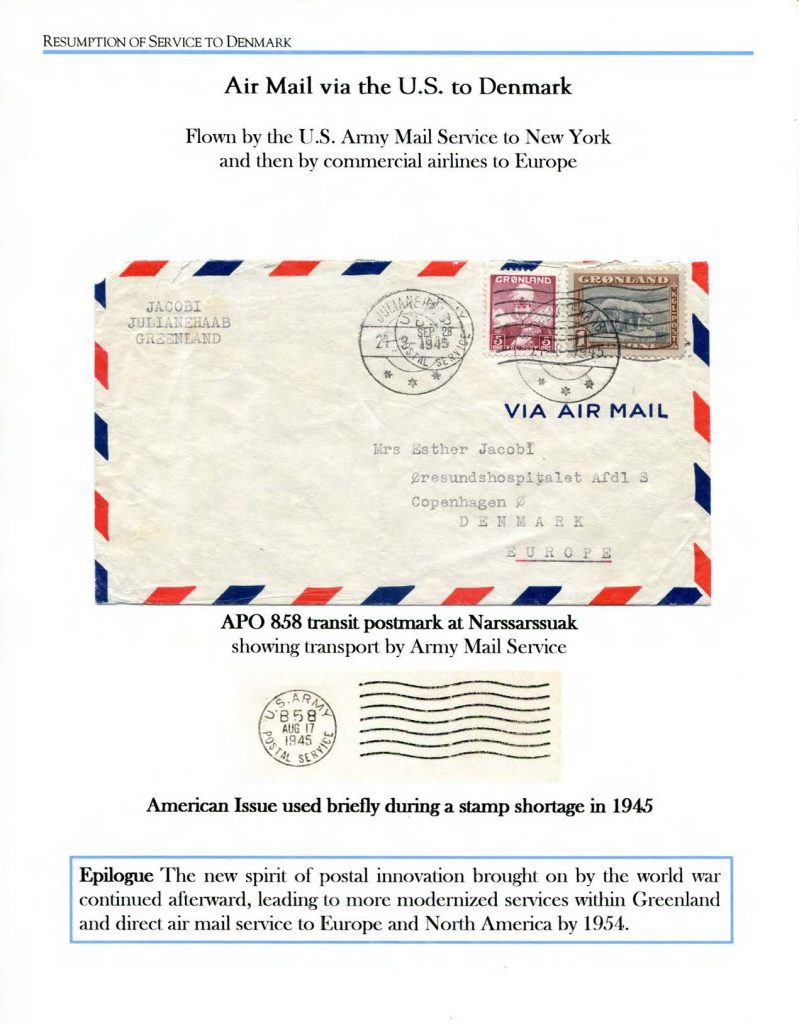 Greenland Mail during World War II - ABPS