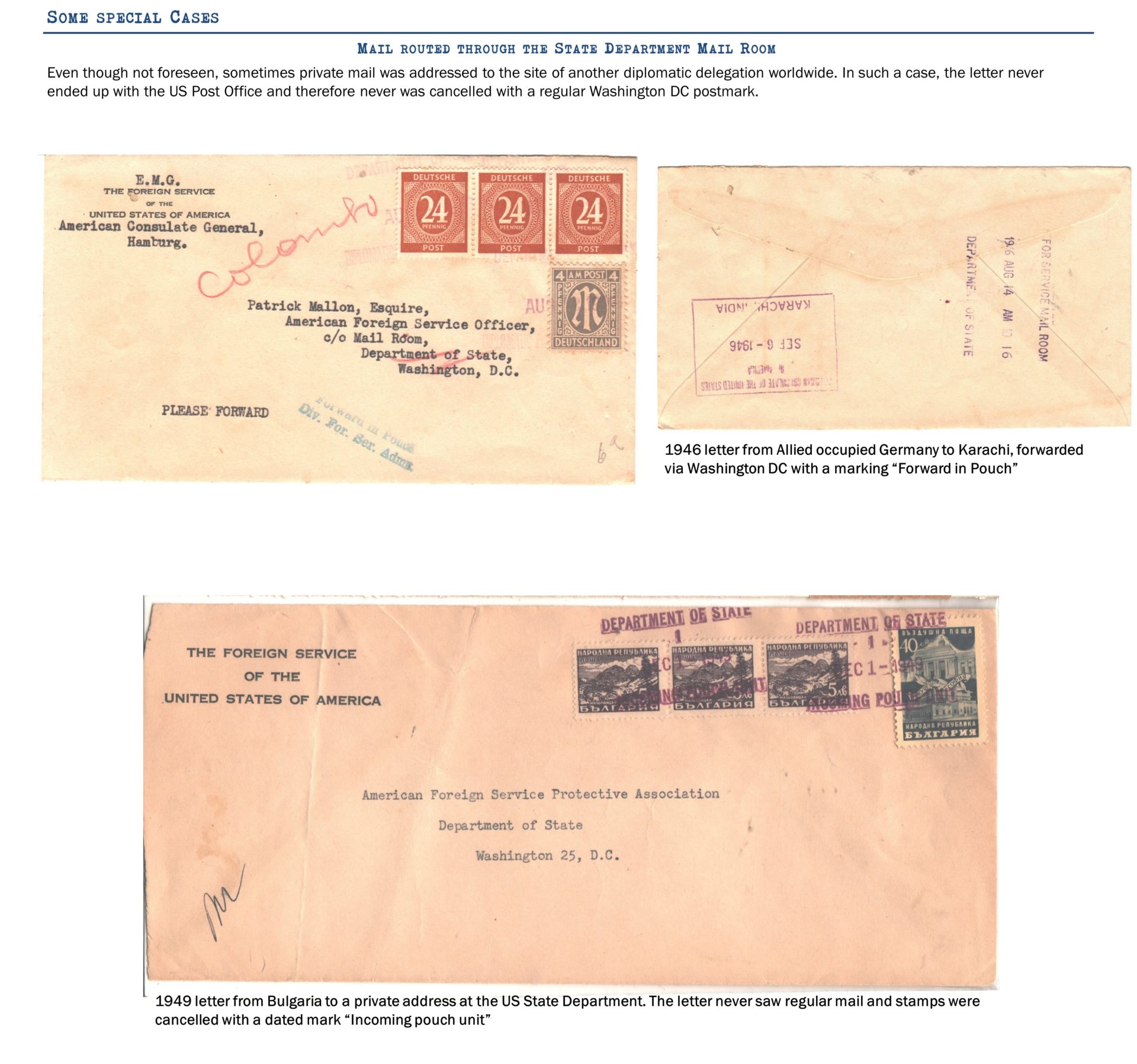 Private Mail in US Diplomatic Pouch - ABPS