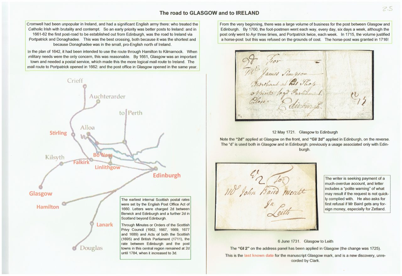Early Mail Routes of Scotland 1660-1750 - ABPS